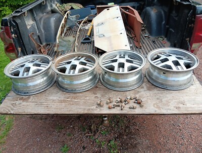 4 Mazda 1985 FB RX7 RX - 7 Aluminum 4 Lug NKK CO Rims 5 1/2 - JJX13 4/ ...