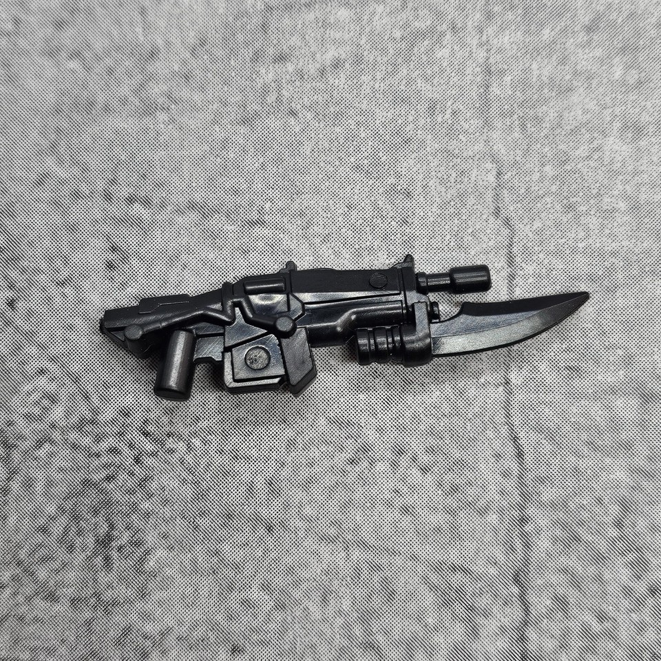 5pack SciFi 40k Assault Blaster Rifle w/ Bayonet Blocks for Minifigures ...