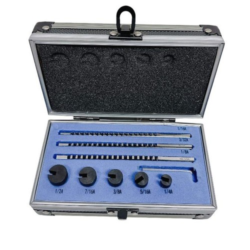 Set Of 9 Pcs High Speed Steel Keyway Broach Set Standard Cutting ...