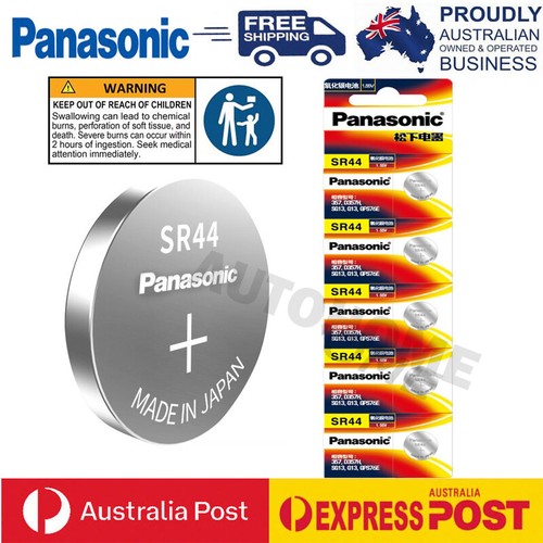 Genuine Panasonic Silver Oxide Watch Battery SR44 SR44SW 357 D357 G13 1 ...