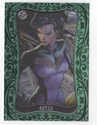 Abyss 2014 Marvel Dangerous Divas Series 2 Emerald Parallel Card #47 / ...