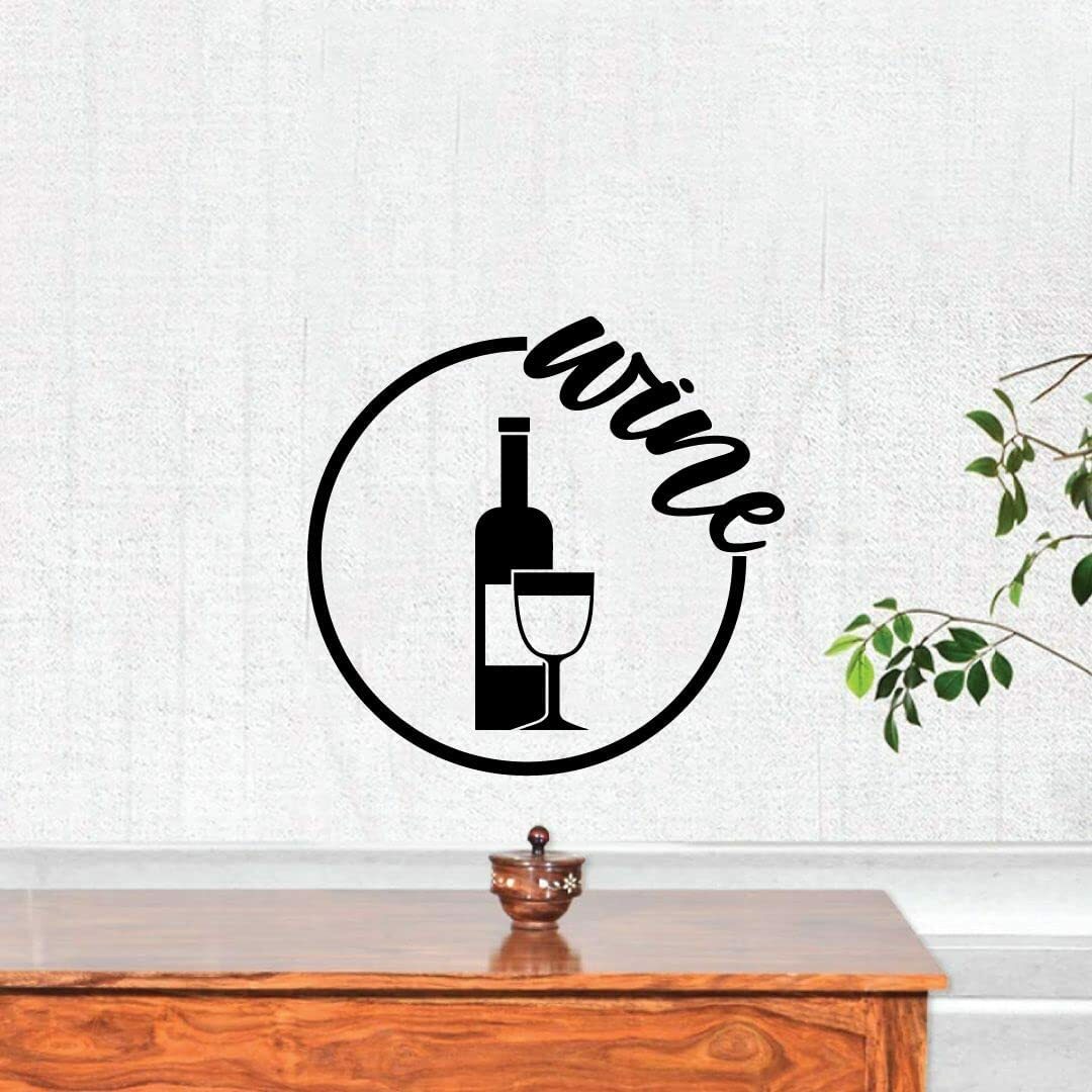 Wine Bottle Wall Decals Personalised It S Always Wine O Clock Wall