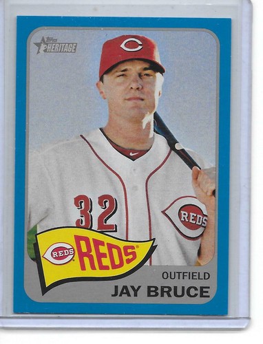 2014 Heritage Baseball Blue Border Jay Bruce Reds | eBay