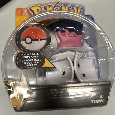 Pokemon Ditto Throw N Pop Poke Ball Figure Tomy New | eBay