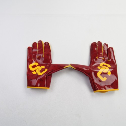USC Trojans Nike Vapor Jet Gloves - Receiver Men's Dark Red/Gold Used ...