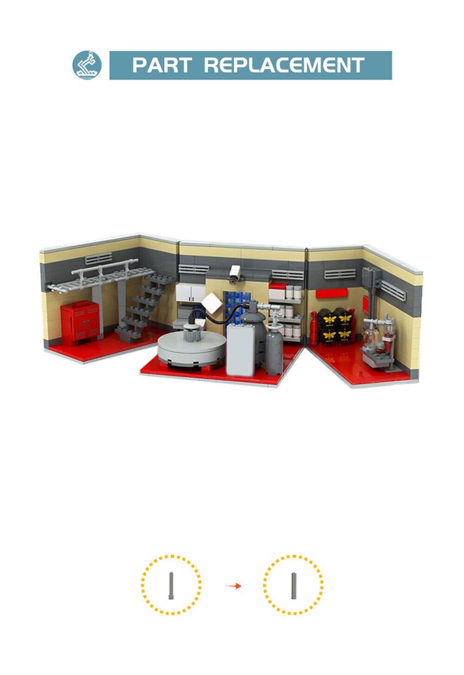 511 PCS Breaking Bad Laboratory with Interior Modular MOC Building ...