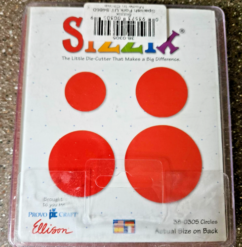 Ellison Sizzix Circles Die Cuts 38-0305 Original Case Provo Crafts ...