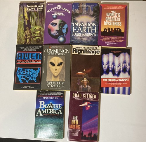 Lot of 10 Books Whitley Strieber Communion Alien Abductions D. Scott ...