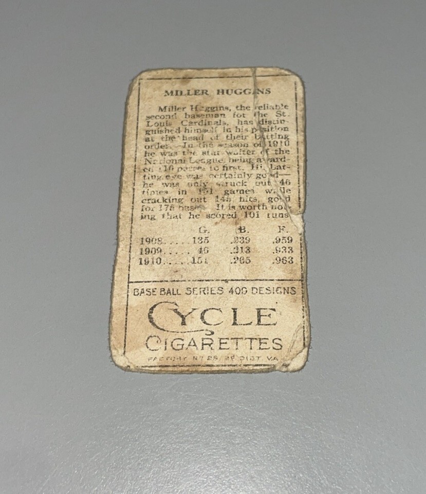 1911 T205 Gold Border Set-Break Miller Huggins - Cycle Back | eBay