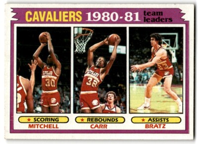 1981-82 Topps Mike Mitchell/Kenny Carr/Mike Bratz Cleveland Cavaliers ...
