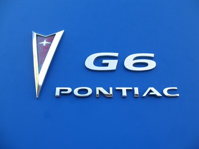 2005-2010 Pontiac G6 Rear Lid Chrome Emblem Logo Badge #939 | Used