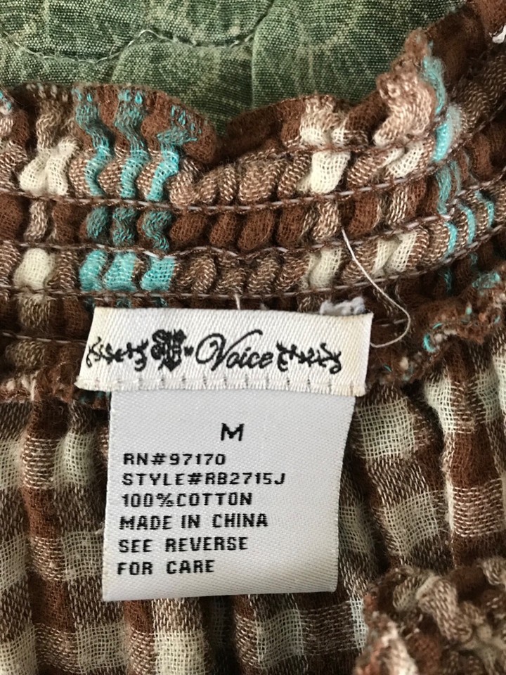 VOICE Womens Blouse Size MEDIUM | eBay