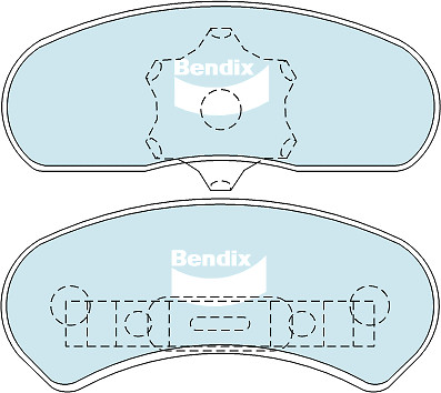 Brake Disc Pad Set Front Bendix DB6 GCT | eBay Australia