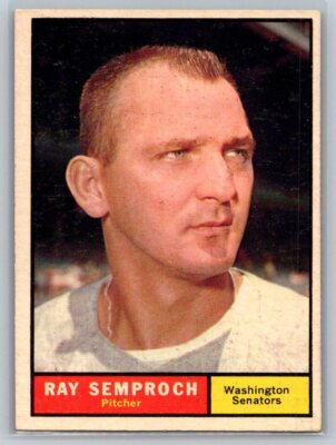 1961 Topps #174 Ray Semproch SENATORS | eBay