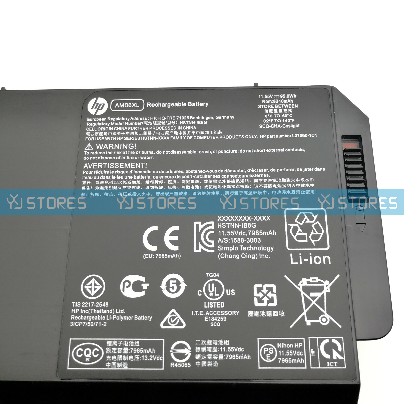 Genuine AM06XL OEM Battery for HP ZBook 17 G5 G6 L07350-1C1 HSN-Q12C ...