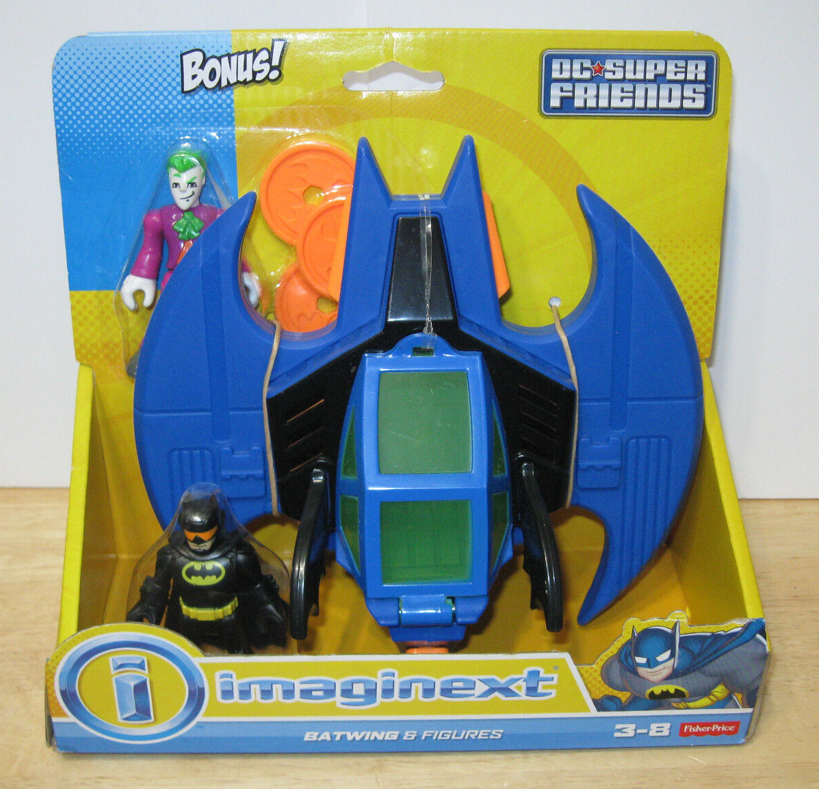 Fisher Price Imaginext DC Super Friends ~ Batwing w/ Batman & Bonus ...