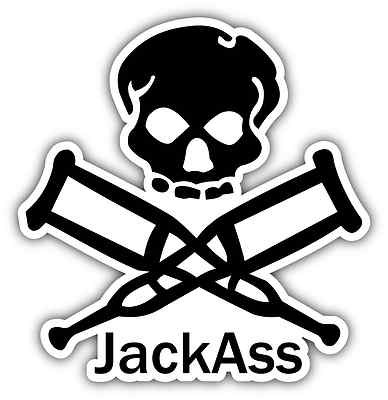Jackass TV Series Funny Car Bumper Window Tool Box Sticker Decal 5"X4 ...