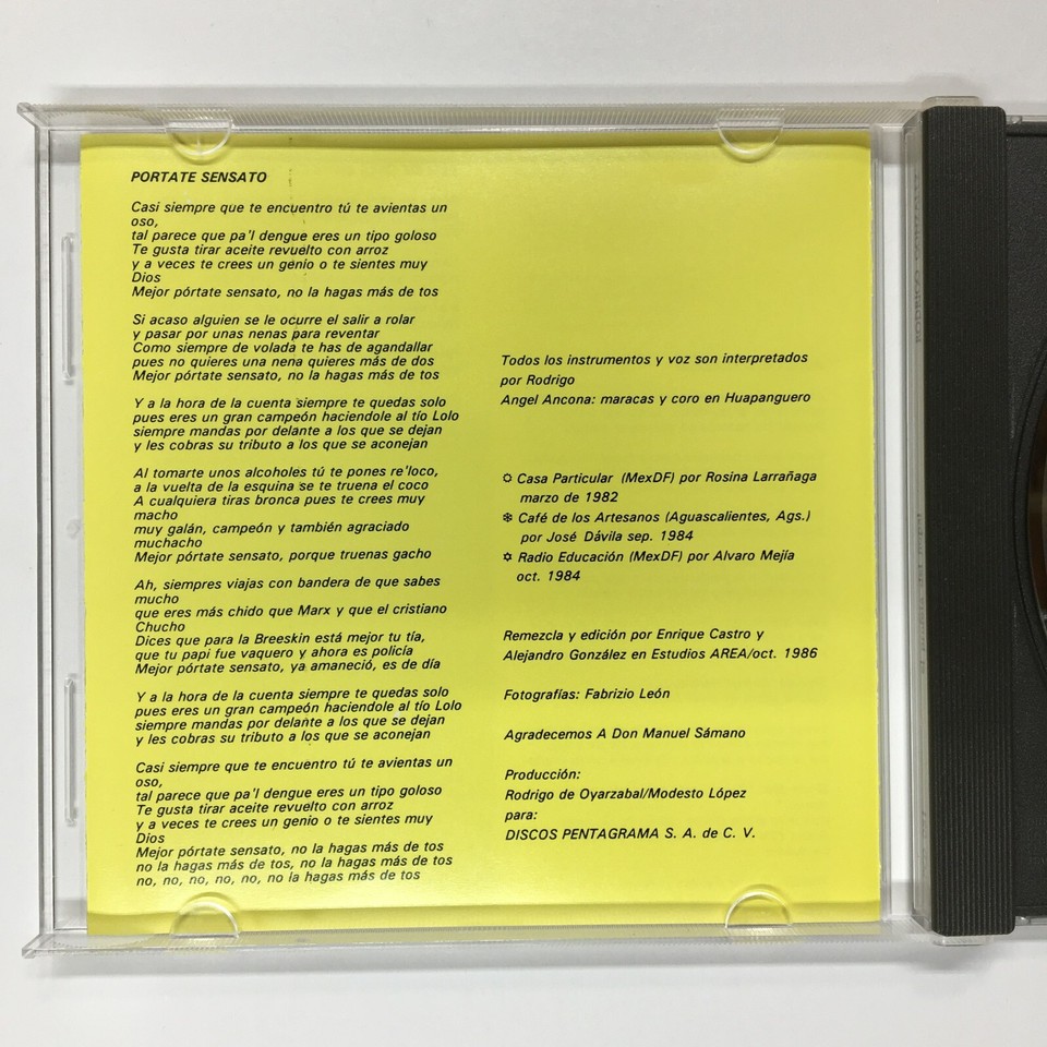 El Profeta del Nopal by Rodrigo Gonzalez (CD, Pentagrama) Mexico | eBay