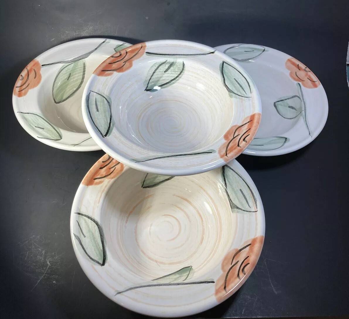 Pfaltzgraff Tango Rim Cereal Bowls Set Of 4 7 1/4” | eBay