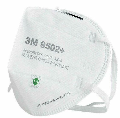 3M 9502+ KN95 Masks Pack of 50 Dust Particulate Respirators SEALED ...
