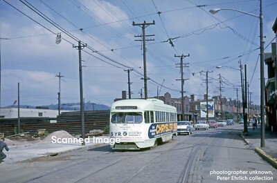 Digital Photograph: Pittsburgh PCC 1451 at Glenwood, line 56-McKeesport ...