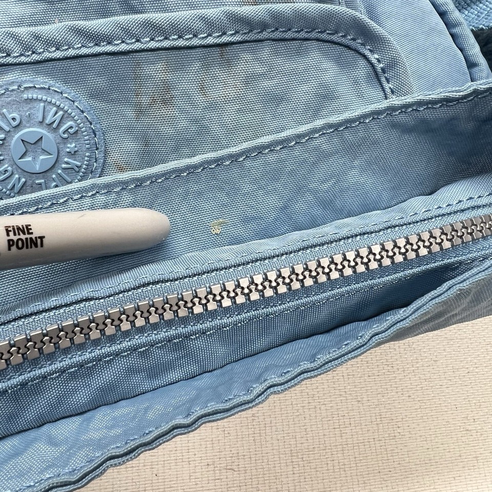 Kipling Syro Bag Blue Purse Crossbody Shoulder Zip Pocket Monkey ...