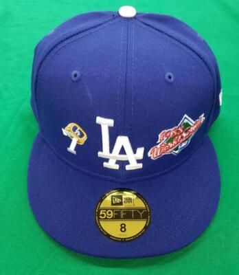 LOS ANGELES DODGERS NEW ERA 59FIFTY 7x WORLD SERIES CHAMPION RING PATCH ...