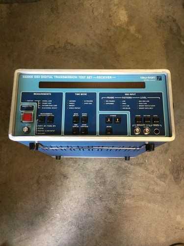 Tau-Tron S5200E DS3 DIGITAL TRANSMISSION TEST SET-TRANSMITTER-OPTION 03 ...