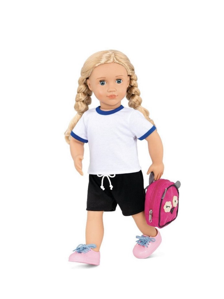 🇺🇸 Our Generation HALLY 18" Deluxe School Girl Doll with Book | eBay