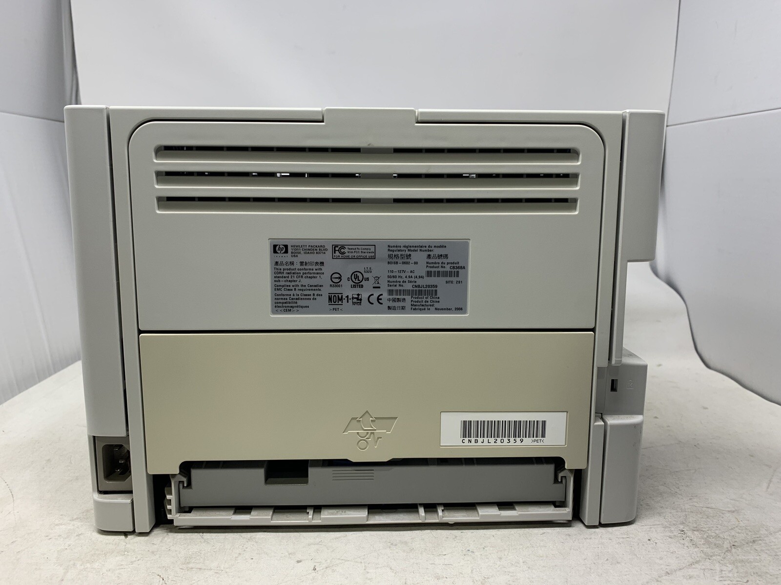 HP LASERJET P2015DN, 2015 SERIES LASER PRINTER CB368A 48827 Pg Count ...