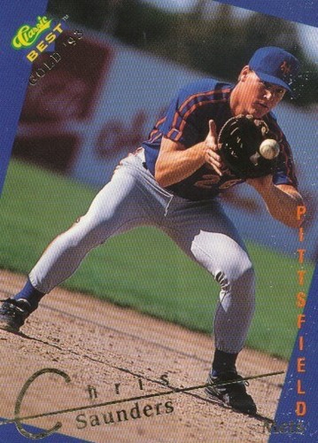 #168 PITTSFIELD METS # CHRIS SAUNDERS CARD CLASSIC BEST GOLD '93 | eBay