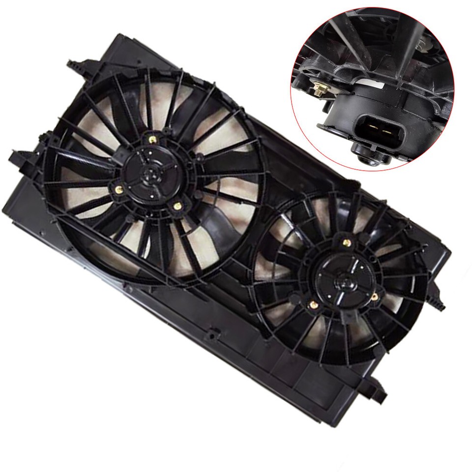 For 04-12 Chevrolet Malibu 05-10 Pontiac G6 Dual Radiator Cooling Fan ...