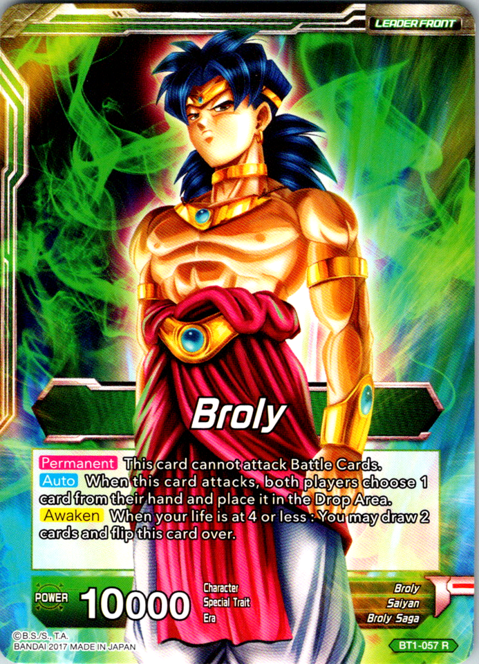 Dragon Ball Super TCG - Broly, The Legendary Super Saiyan - Broly ...