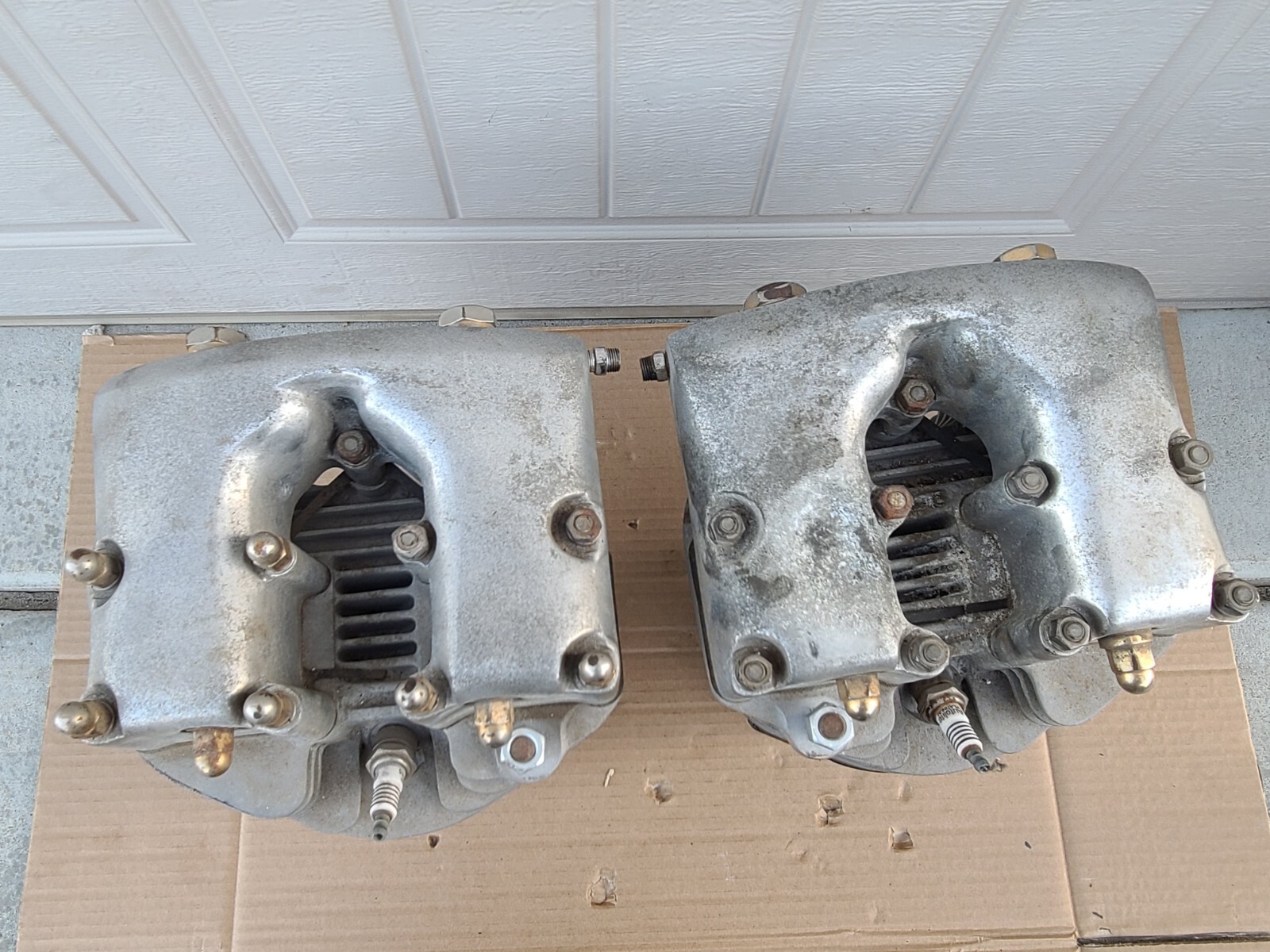 Harley Shovelhead Cylinder Heads w/Rocker Boxes 16568-78,16587-78 | eBay