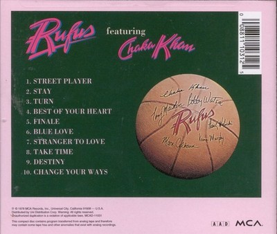 RUFUS/RUFUS & CHAKA KHAN - STREET PLAYER NEW CD 8811103125| eBay