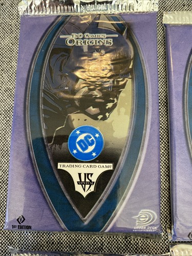 VS. SYSTEM DC Comics Origins Trading Card Game, CCG 4 NEW Booster Packs ...
