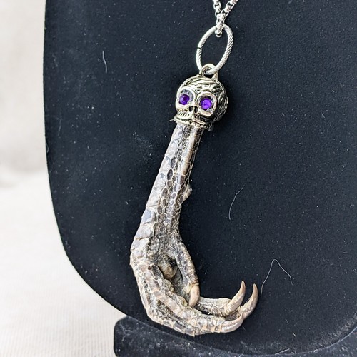 Chicken Foot Necklace talisman voodoo Taxidermy Oddity Curiosities gift ...