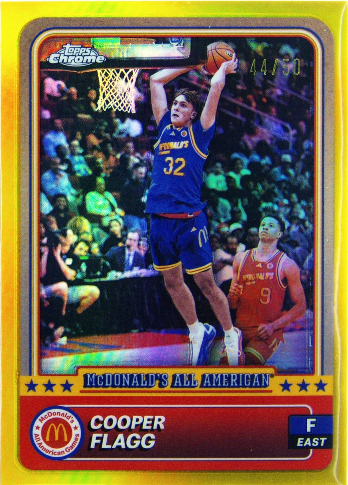 2024 Topps Chrome Mcdonald's All American - Cooper Flagg #28 Gold ...