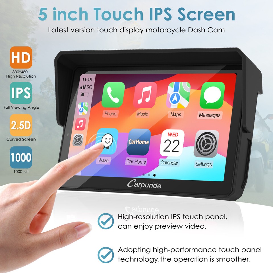 Carpuride W502B Pro Motor Stereos Carplay Android Auto BT Trans GPS ...