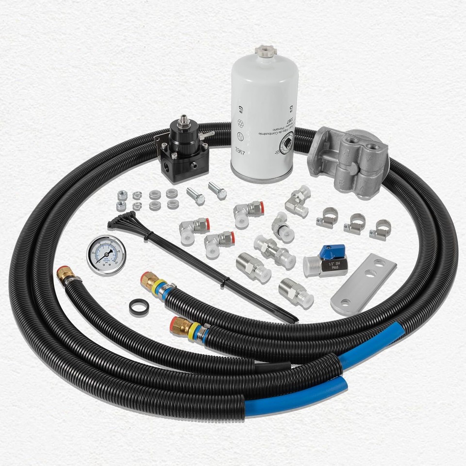 New Fuel Filter Bowl Regulated Return Kit for Ford 7.3L Powerstroke OBS ...