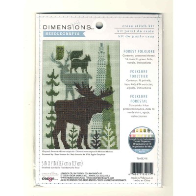 Dimensions counted cross stitch kit "Forest Folklore", 12,7x17,7cm, DIY | eBay