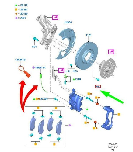 FORD TRANSIT MK4 Front Brake Disc Bolt W711141-S442 1487793 NEW GENUINE ...