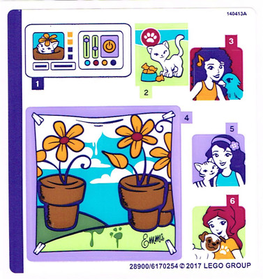 LEGO 41305 Sticker Sheet for Friends - Emma's Photo Studio - NEW Decals ...