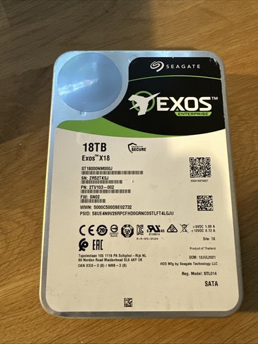 Seagate Exos X18 18TB ST18000NM000J SATA III 3.5" HDD | eBay