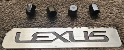 1997-2025 Black Lexus OEM Genuine Tire Valve Stem Cap Set 90942-A5009 ...