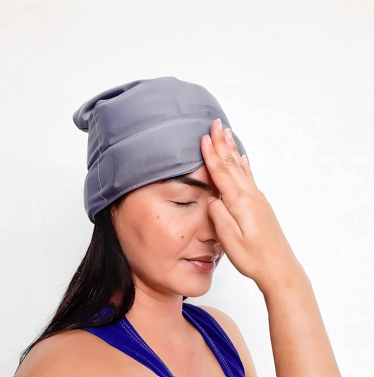 Headache Migraine Relief Cap Hat & Free Eye Mask| Headache Compression ...
