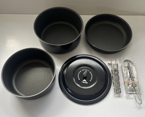 MSR Mountain Safety Research Non-Stick Aluminum Pot Pan Set Camping ...