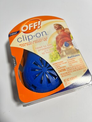 NEW OFF Clip On Repellent Fan Starter Kit Mosquito Repellent Blue | eBay