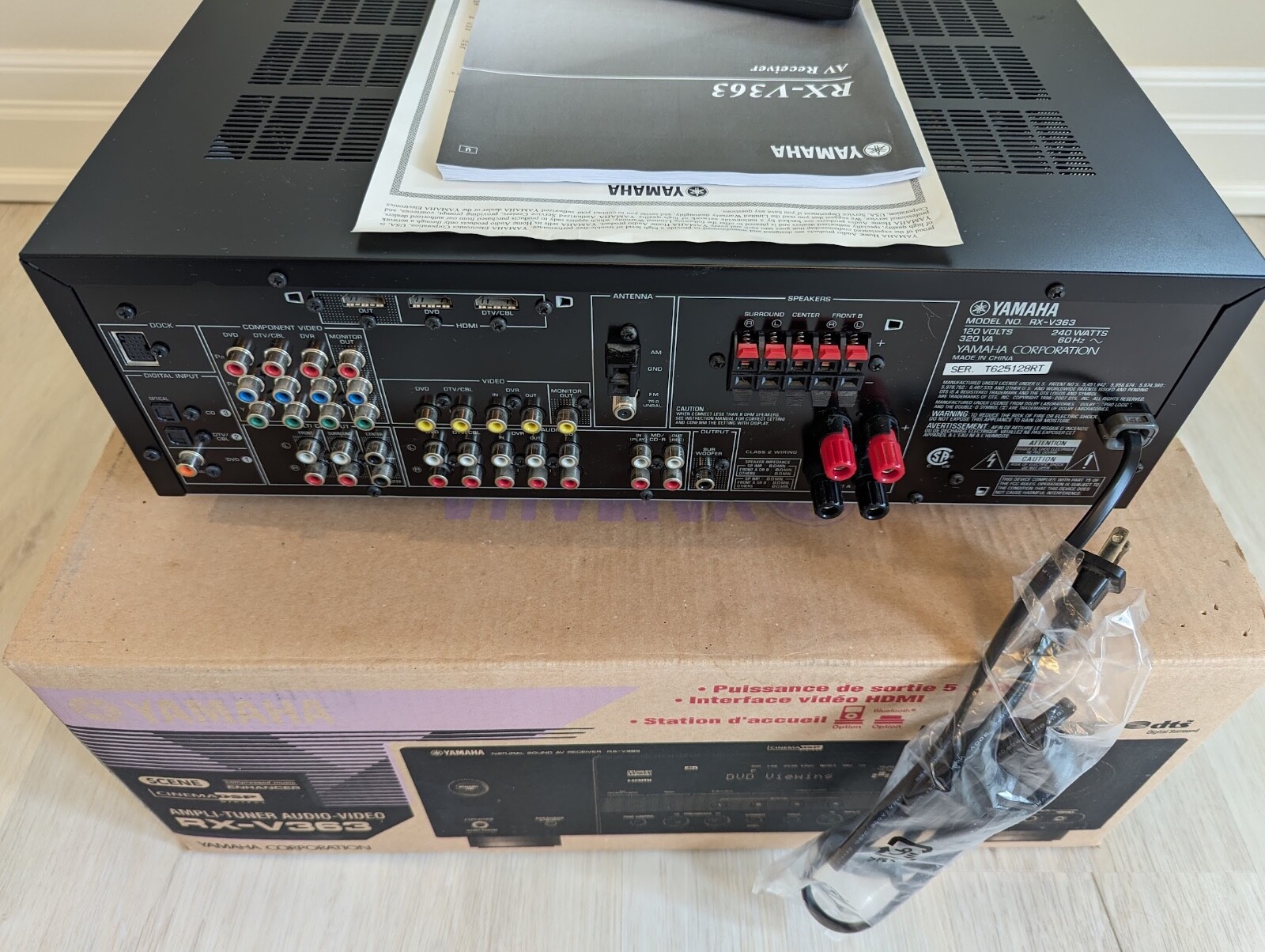Yamaha RX V363 5.1 Channel 100 Watt Receiver 27108933047| eBay