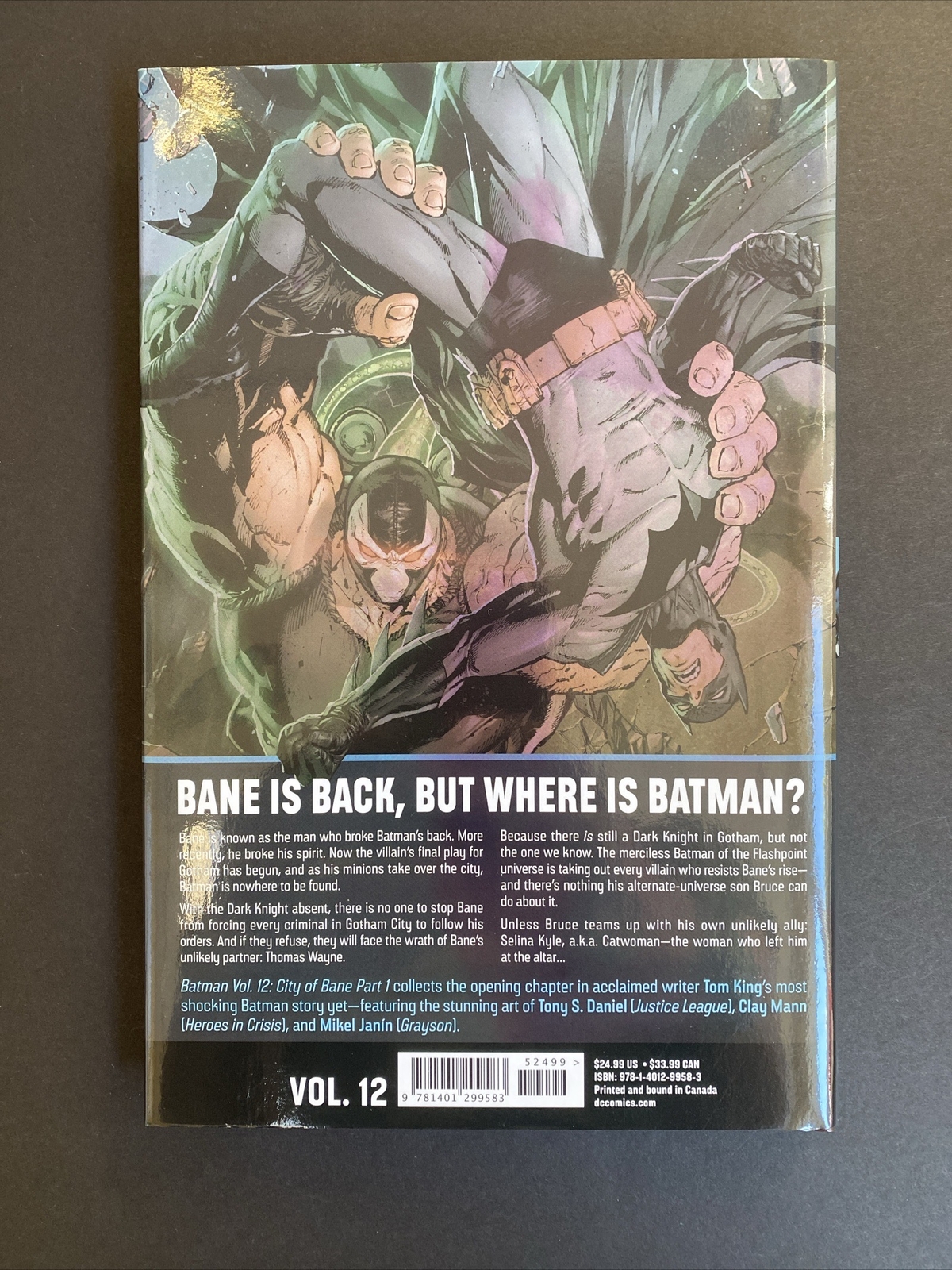 BATMAN CITY OF BANE PART 1 HC Hardcover Tom King Tony Daniel ...